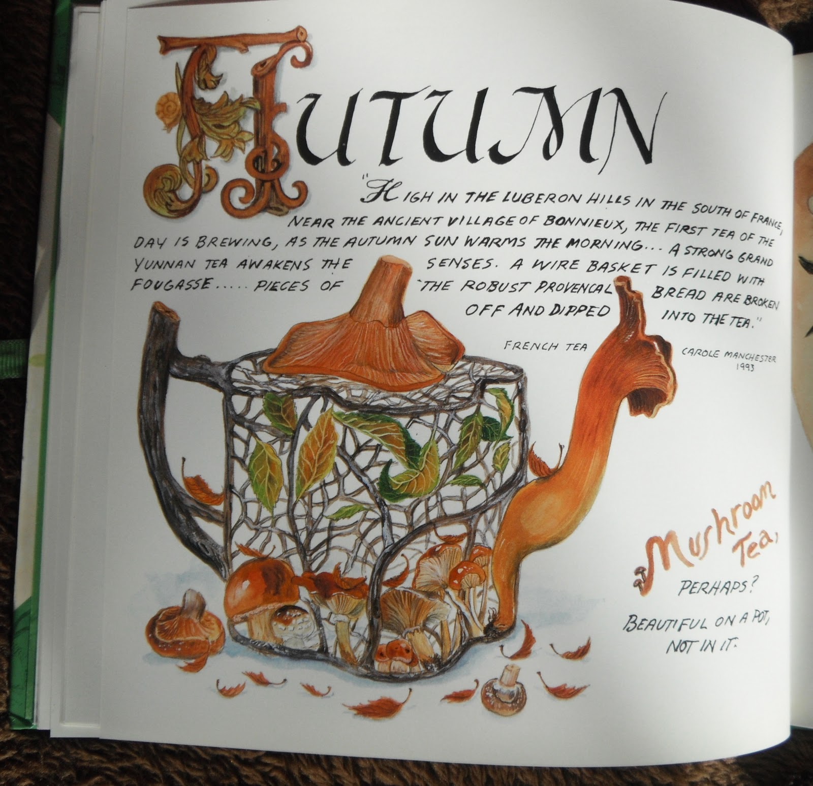 Antiques And Teacups: Fall Tapestry Chintz Teacup, Teapot, Tea Book ...