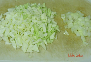 Lakshmi Canteen: Cabbage Kosambari (Seasoned Cabbage Salad)