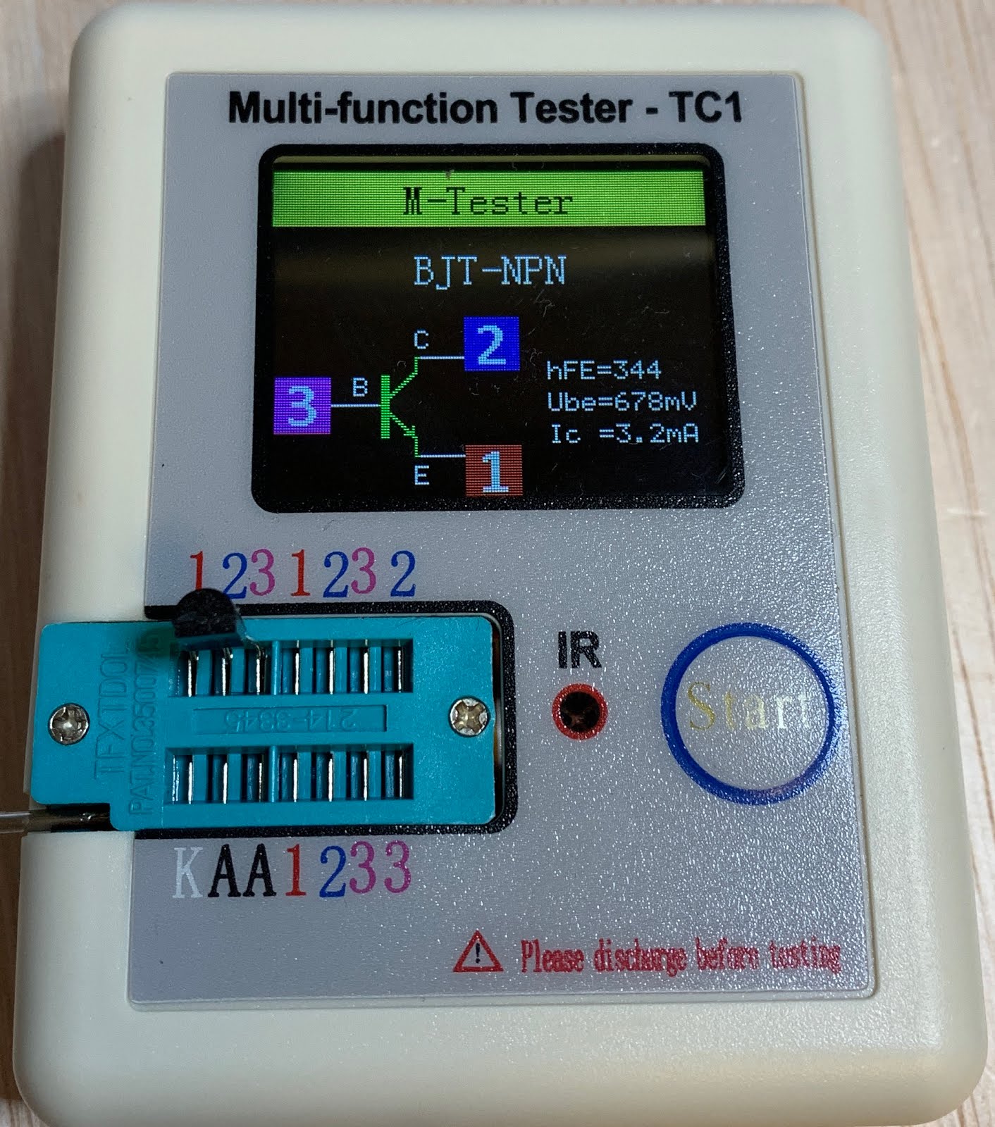 にゃんたのPC部屋: TFTトランジスタテスタ(Multi-function Tester TC1) 導入してみた