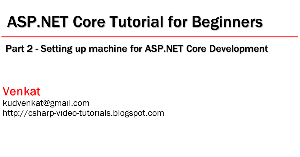 Sql Server Net And C Video Tutorial Setting Up Machine For Core Development Slides 1559