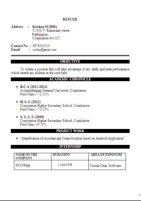 cv publications format free download