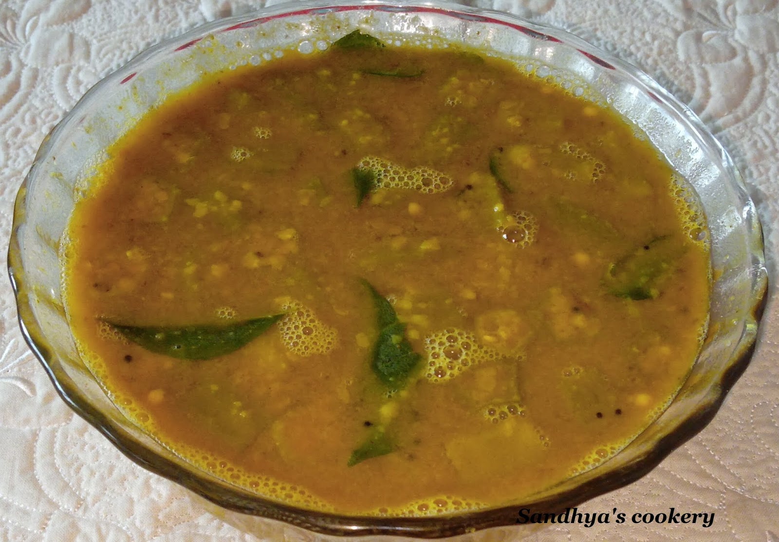 Sandhya's cookery : Ladies finger sambar recipe ( Vendakkai sambar recipe)