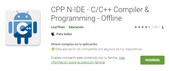 APP IDE C++ mas utilizados para android