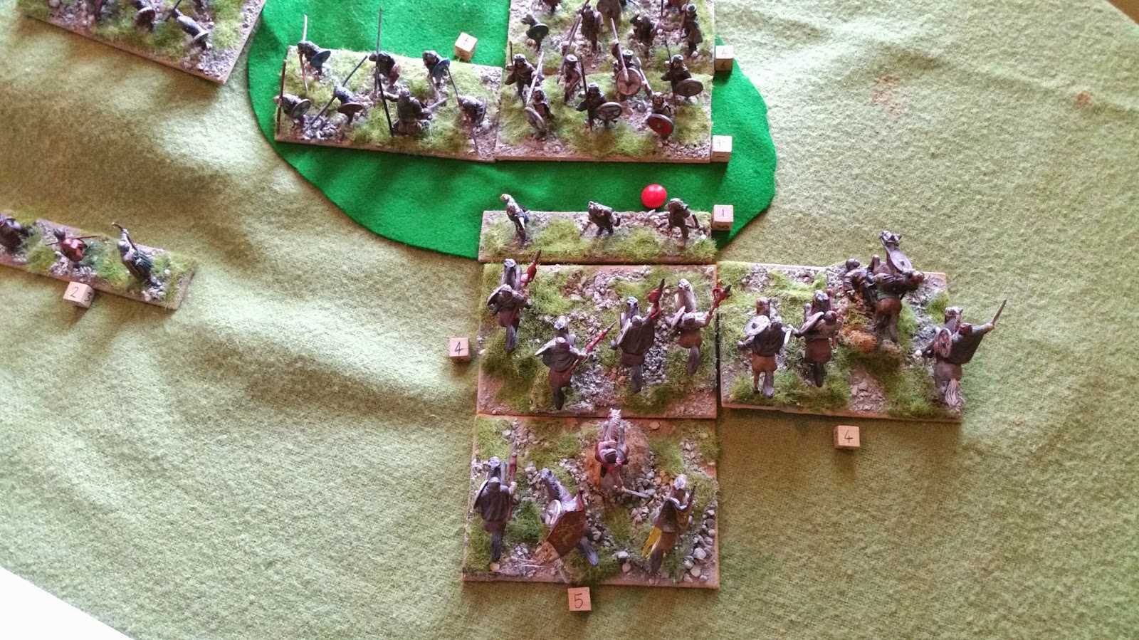 a view from the other side: Basic impetus battle report Arthurians v Saxons