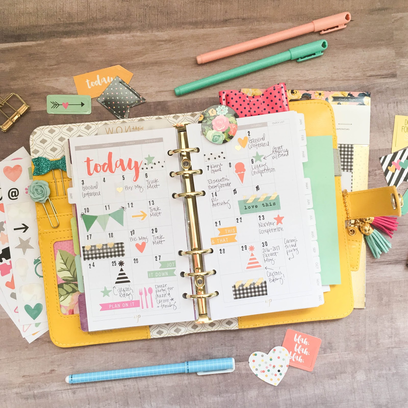 Precocious Paper April Planner Pages Scrapbook Circle Precocious Paper April Planner Pages Scrapbook Circle