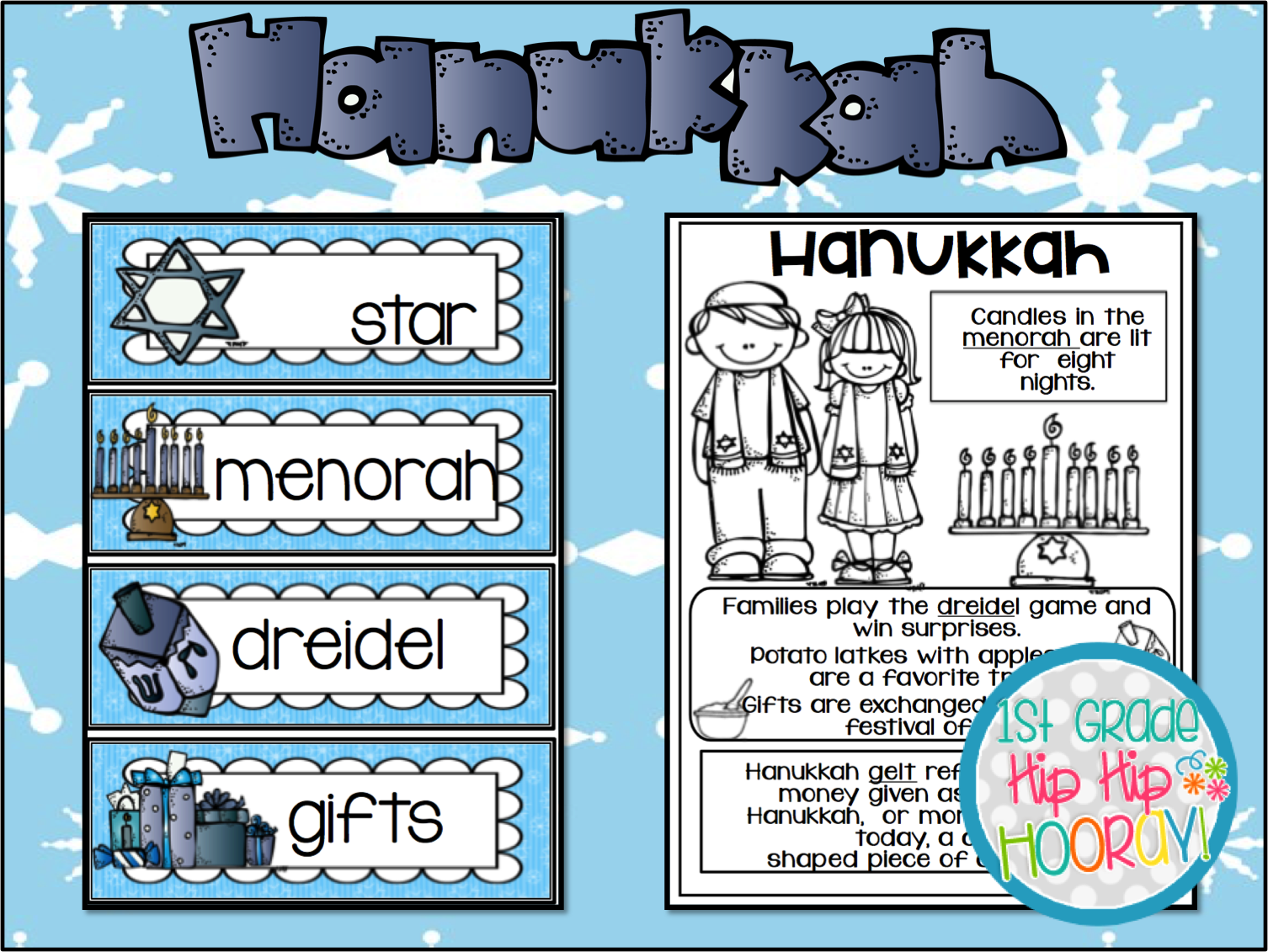 1st Grade Hip Hip Hooray!: Around the World...Hanukkah