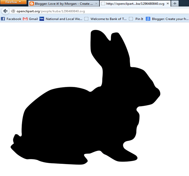Love it! by Morgan: Easy Bunny Silhouette Project