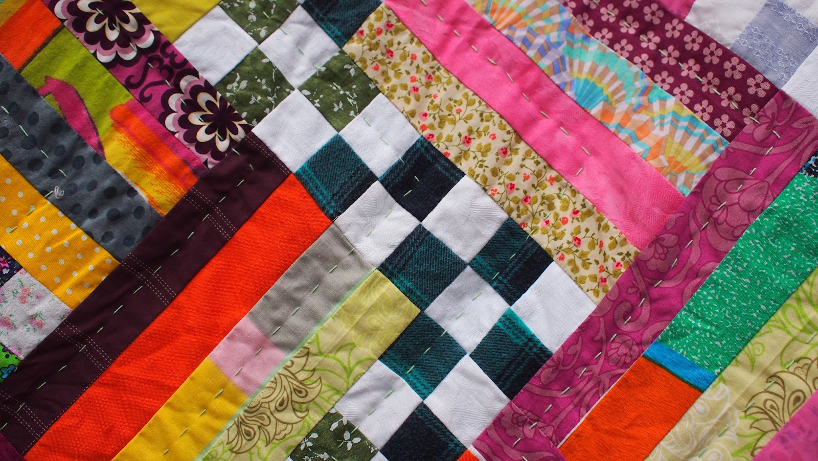 Patchwork Jitka: Life quilt No. 47 Plaid Fence