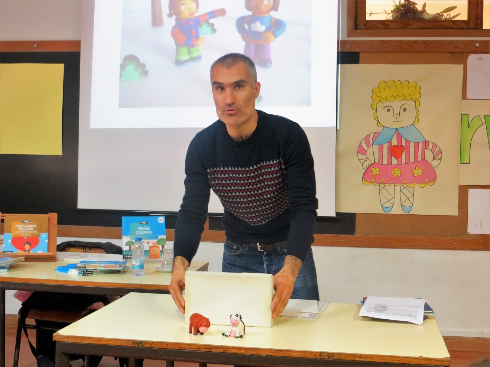 Navegando pelas Bibliotecas...: Encontro com o ilustrador Rui Castro
