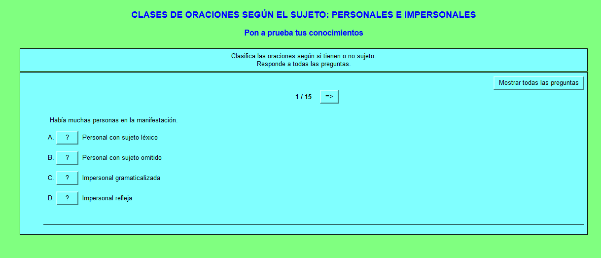 COMPLEMENTO AGENTE: EL CONCEPTO DE «IMPERSONALIDAD»