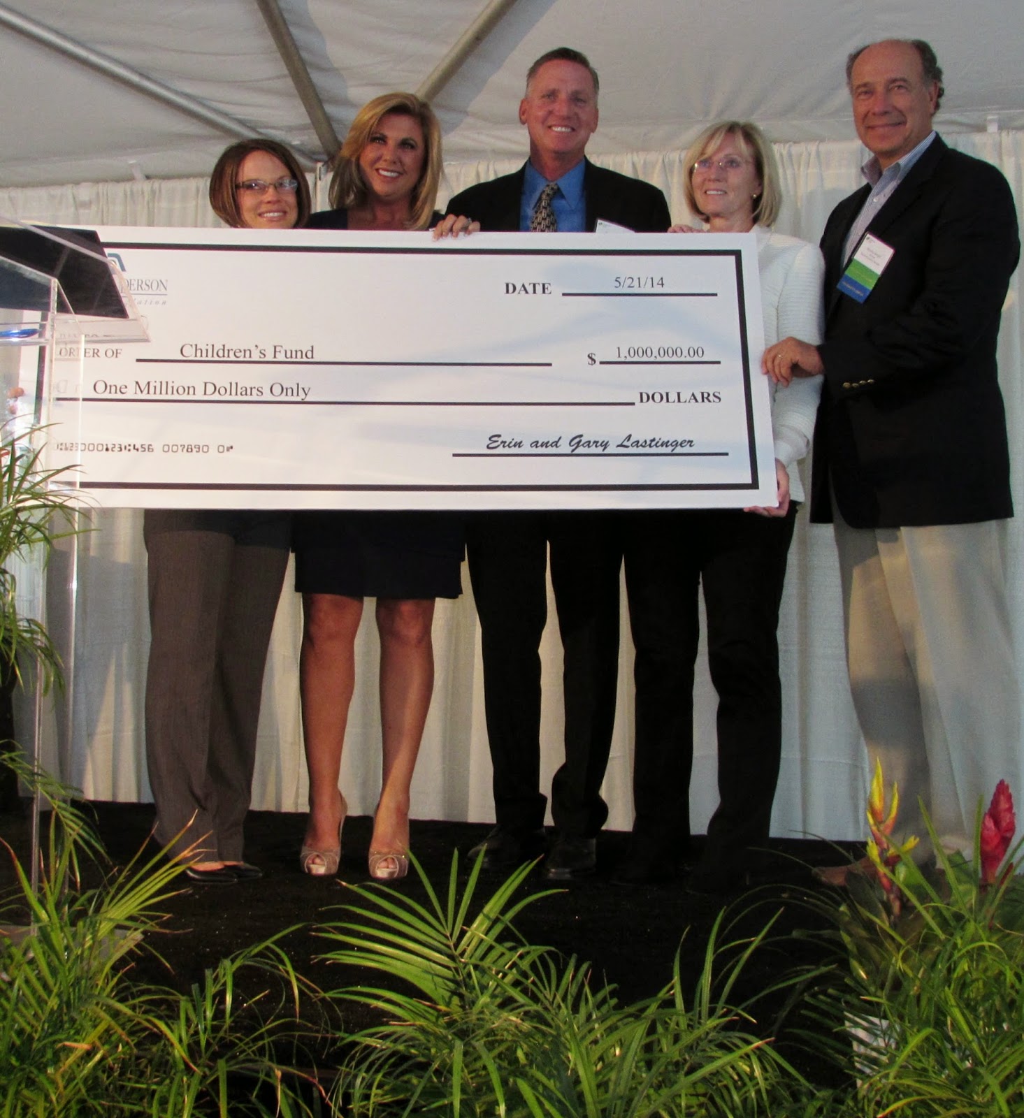 News: $1 MILLION DONATION TO HELP ABUSED CHILDREN A. Gary Anderson ...