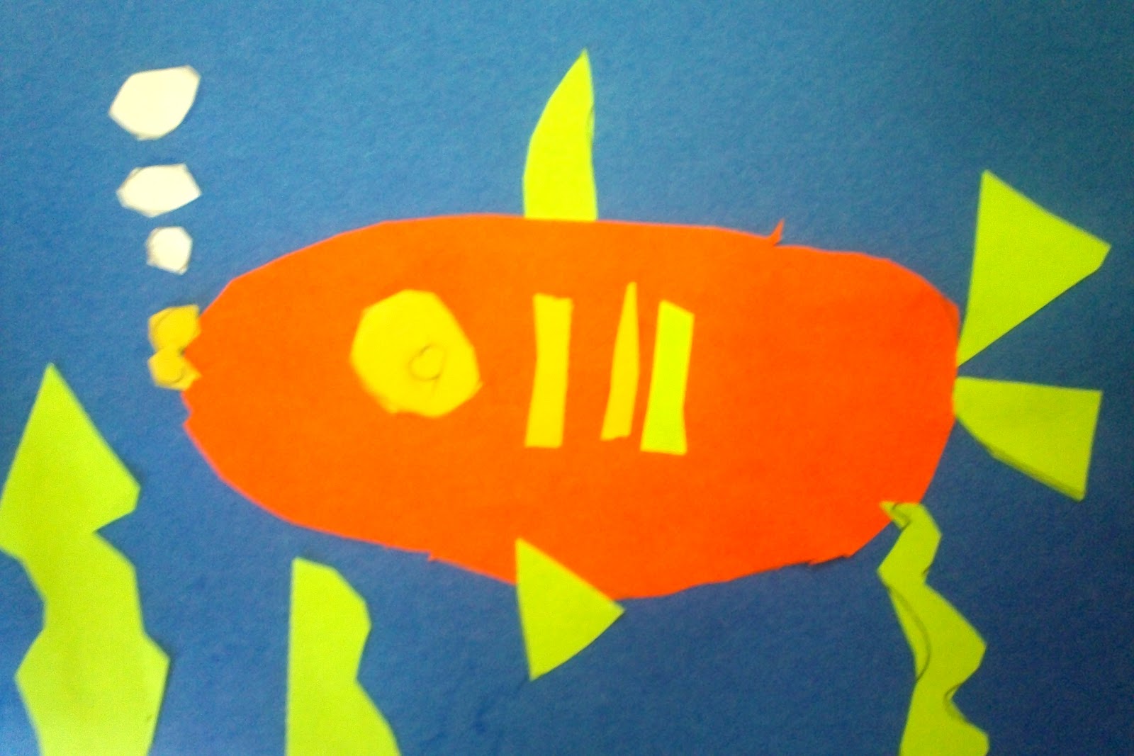 Art With Mr. E: Fish Collage: Kindergarten