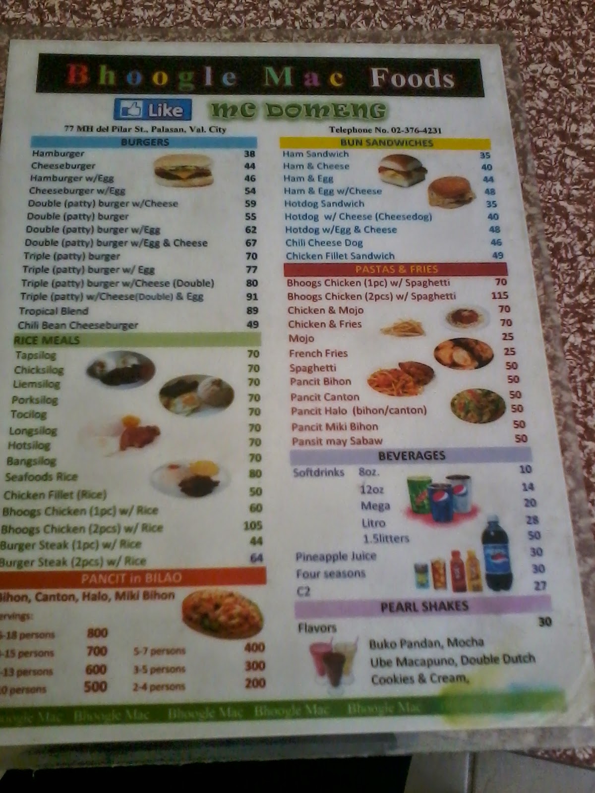 One Valenzuela: Bhoogle Mac Foods (Mc Domeng Branch) at Brgy. Palasan ...