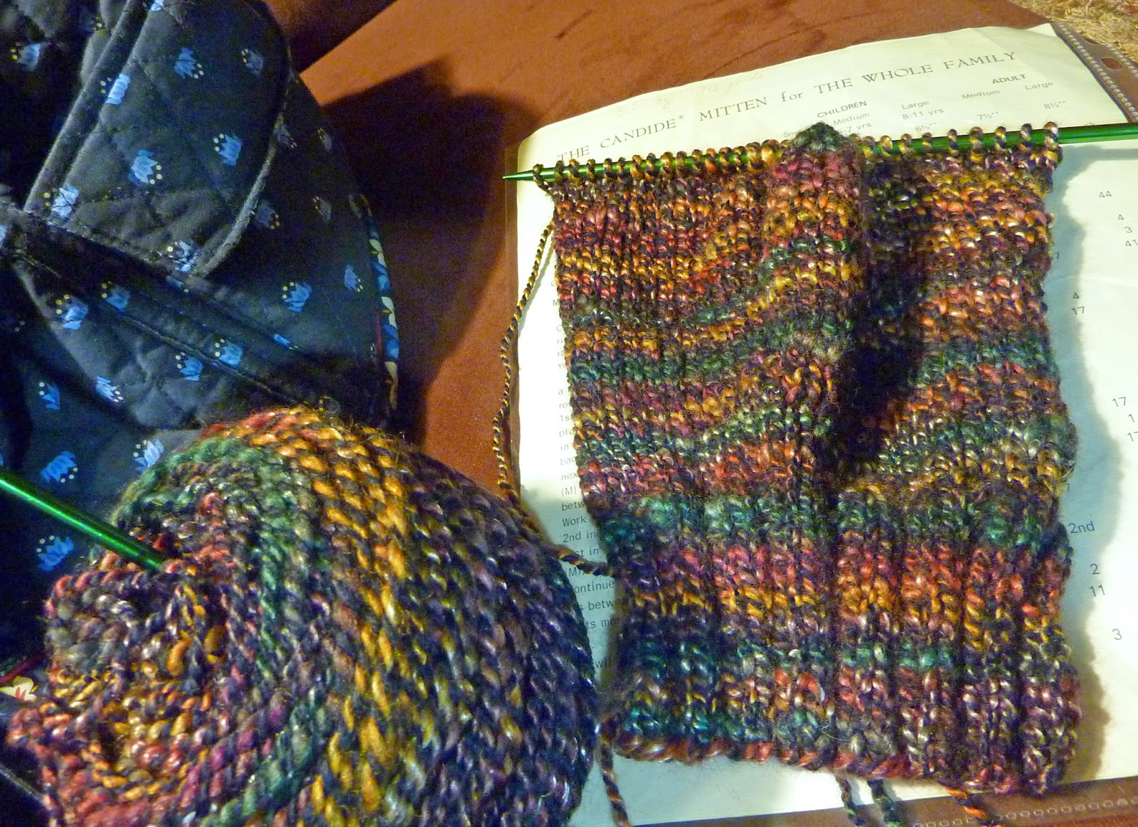 Spinning Memories - Knitting Love: 2 Needle Mitten Pattern