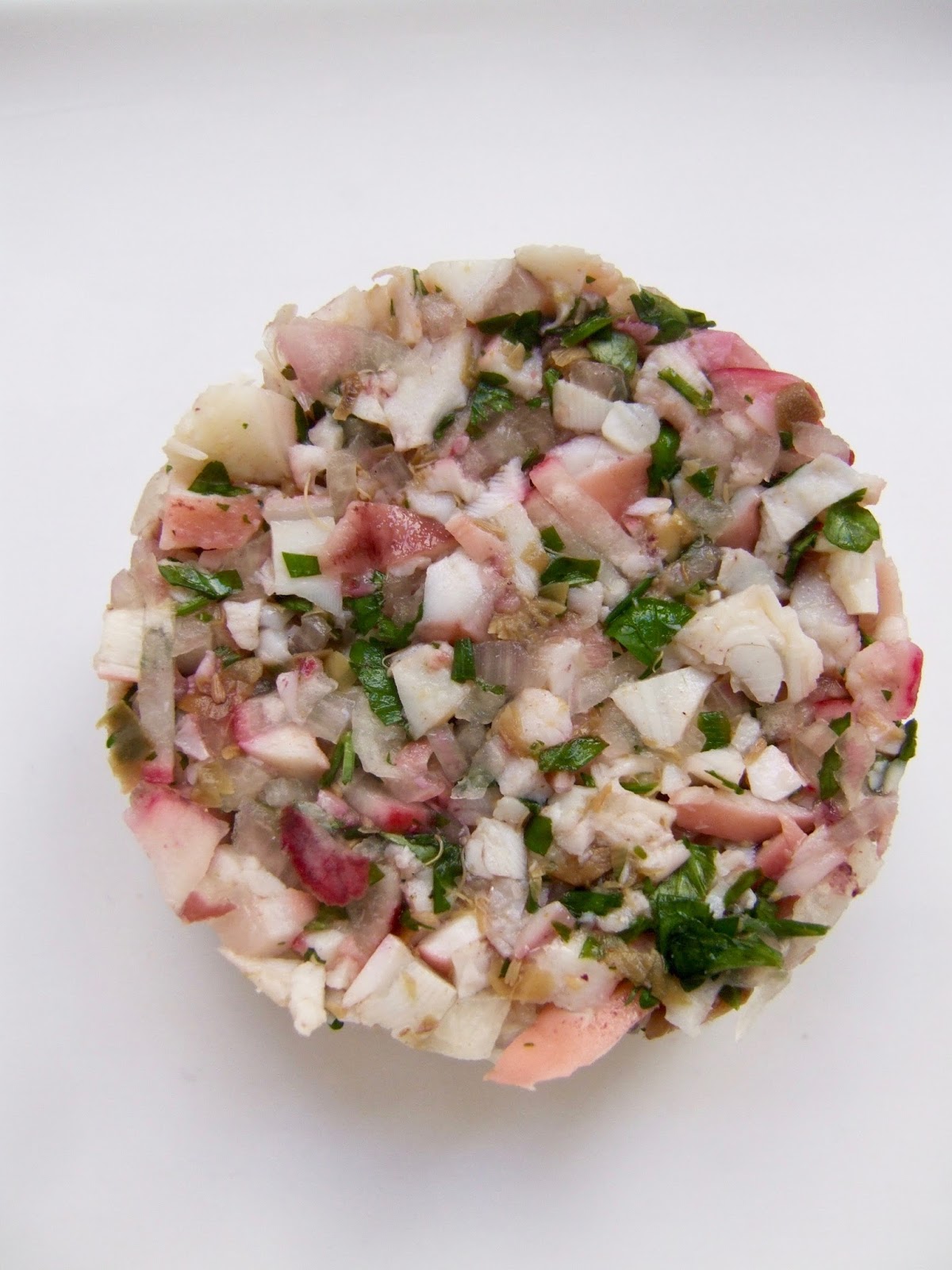 octopus tartare / tártaro de polvo, caught in a trap