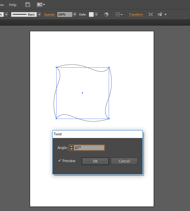How to Apply Distort & Transform Effect on a Shape With Illustrator ...