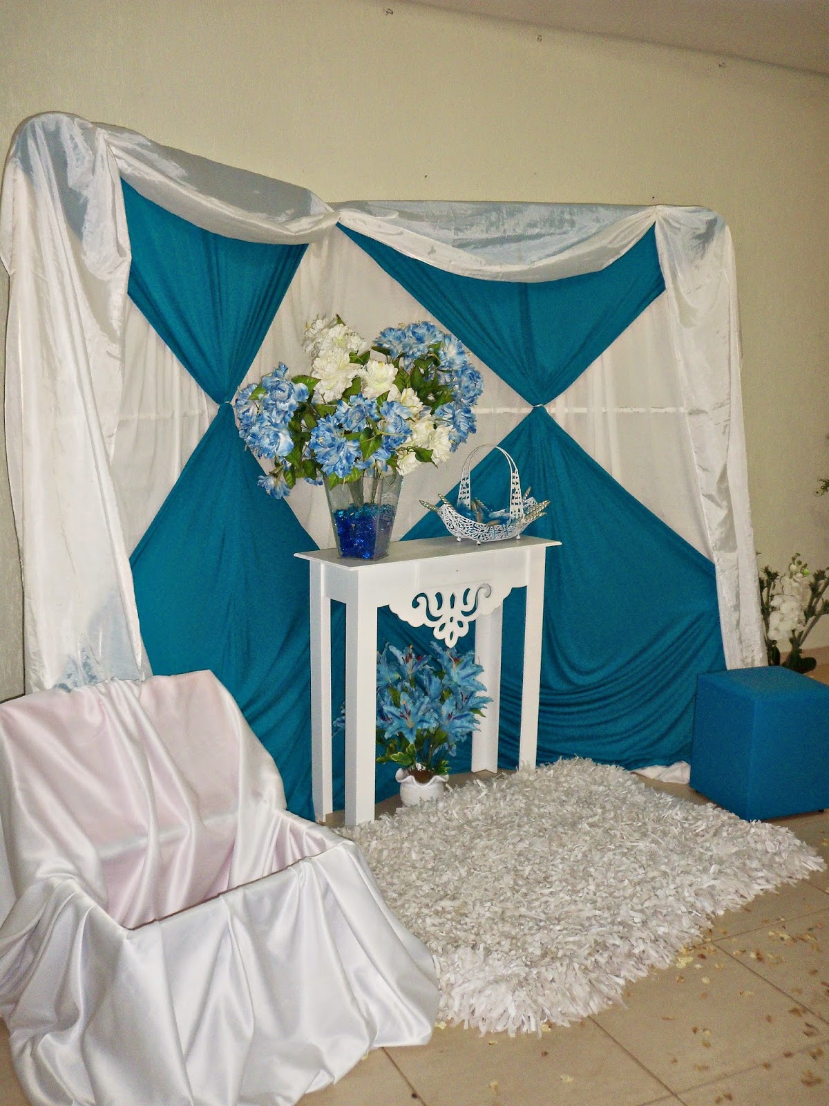 Ritinha Decorações: Decoração Azul Turquesa