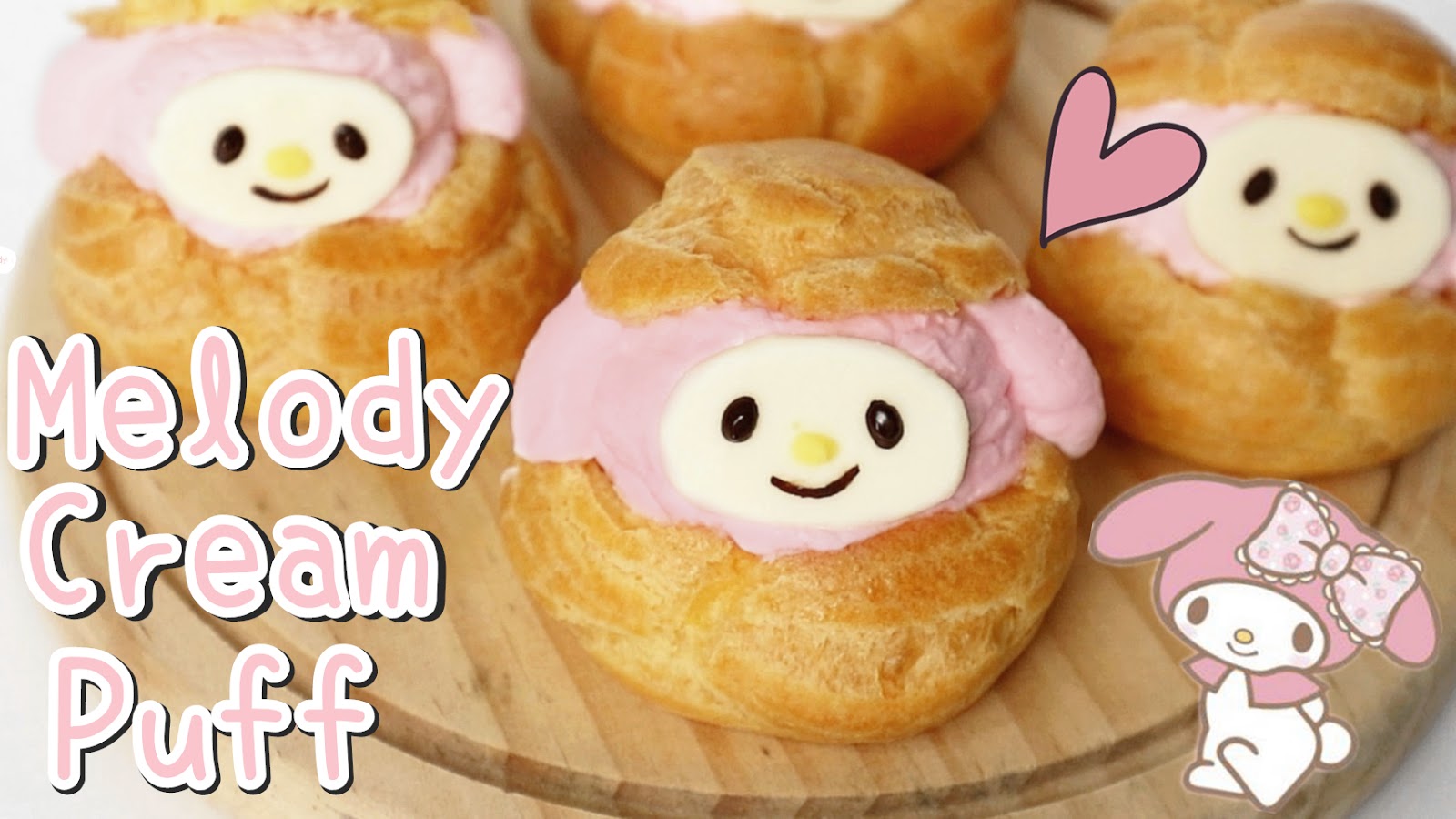 Melody Cream Puffs 美樂蒂草莓泡芙
