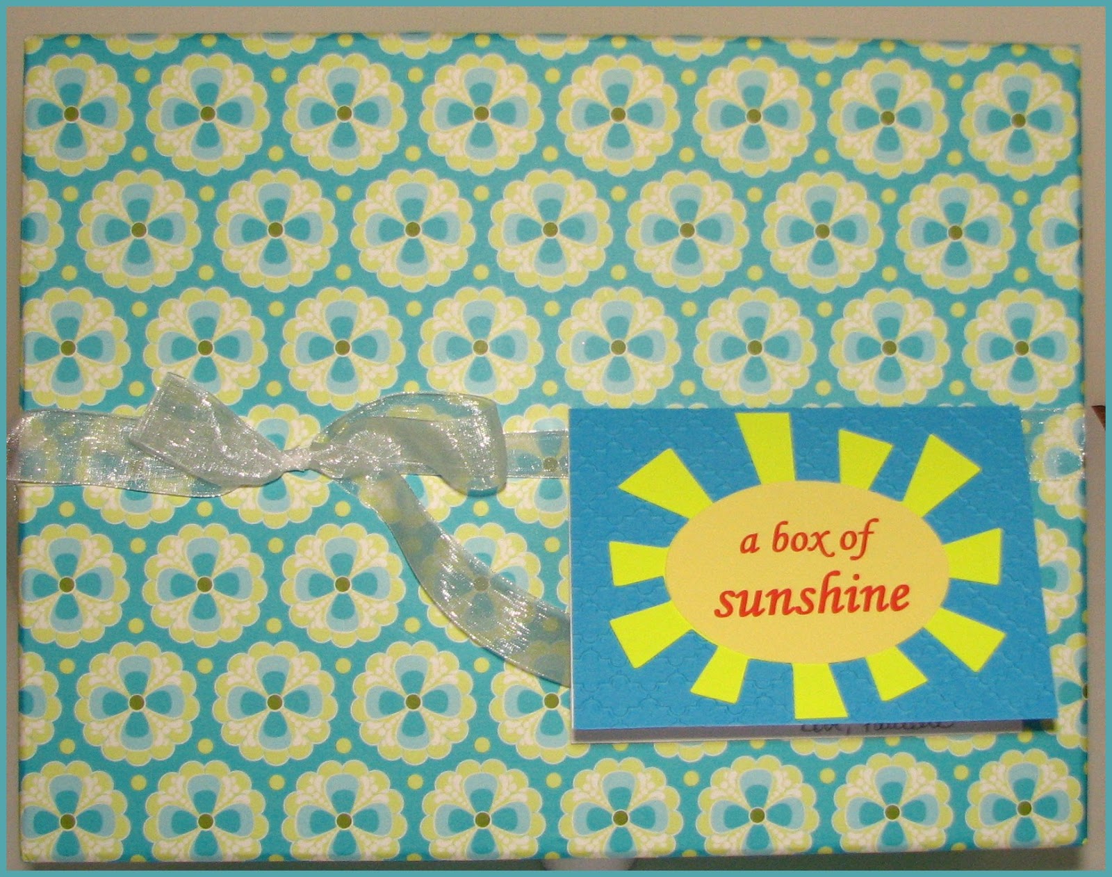 Around the Block with scrapalette: Box of Sunshine for Gina!