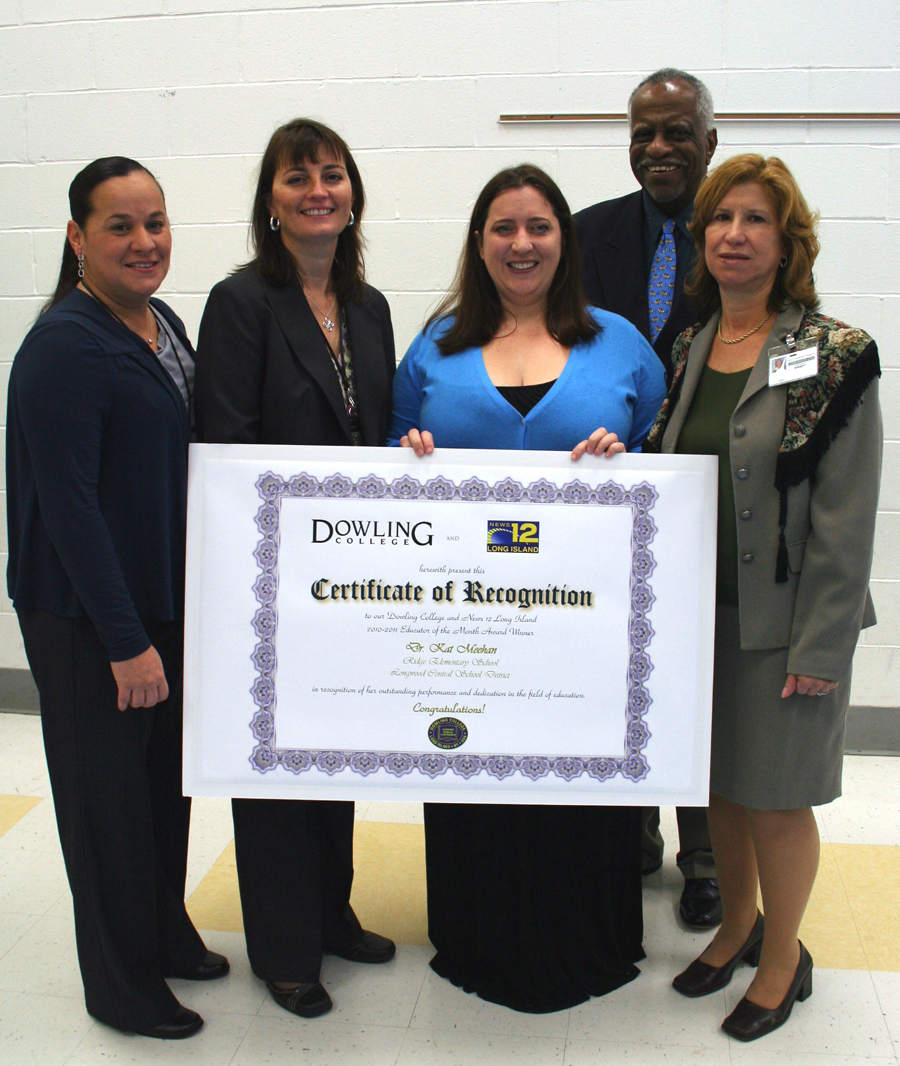 Middle Island Teachers' Association: Congratulations Dr. Meehan