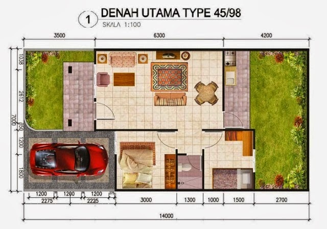 Desain Rumah Minimalis 2 Lantai Luas Tanah 72M2 - Gambar Foto Desain Rumah