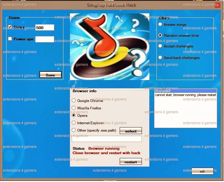 Extensions 4 Games: SongPop Facebook game hack