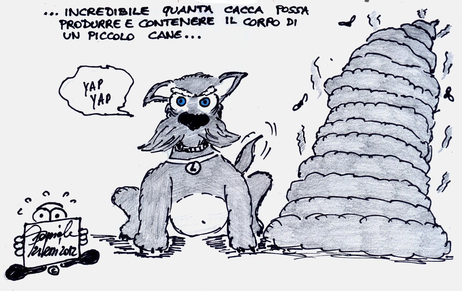 I Tarlo fumetti: Tre cani in affitto: L'unità produttiva di lamù (cacca)