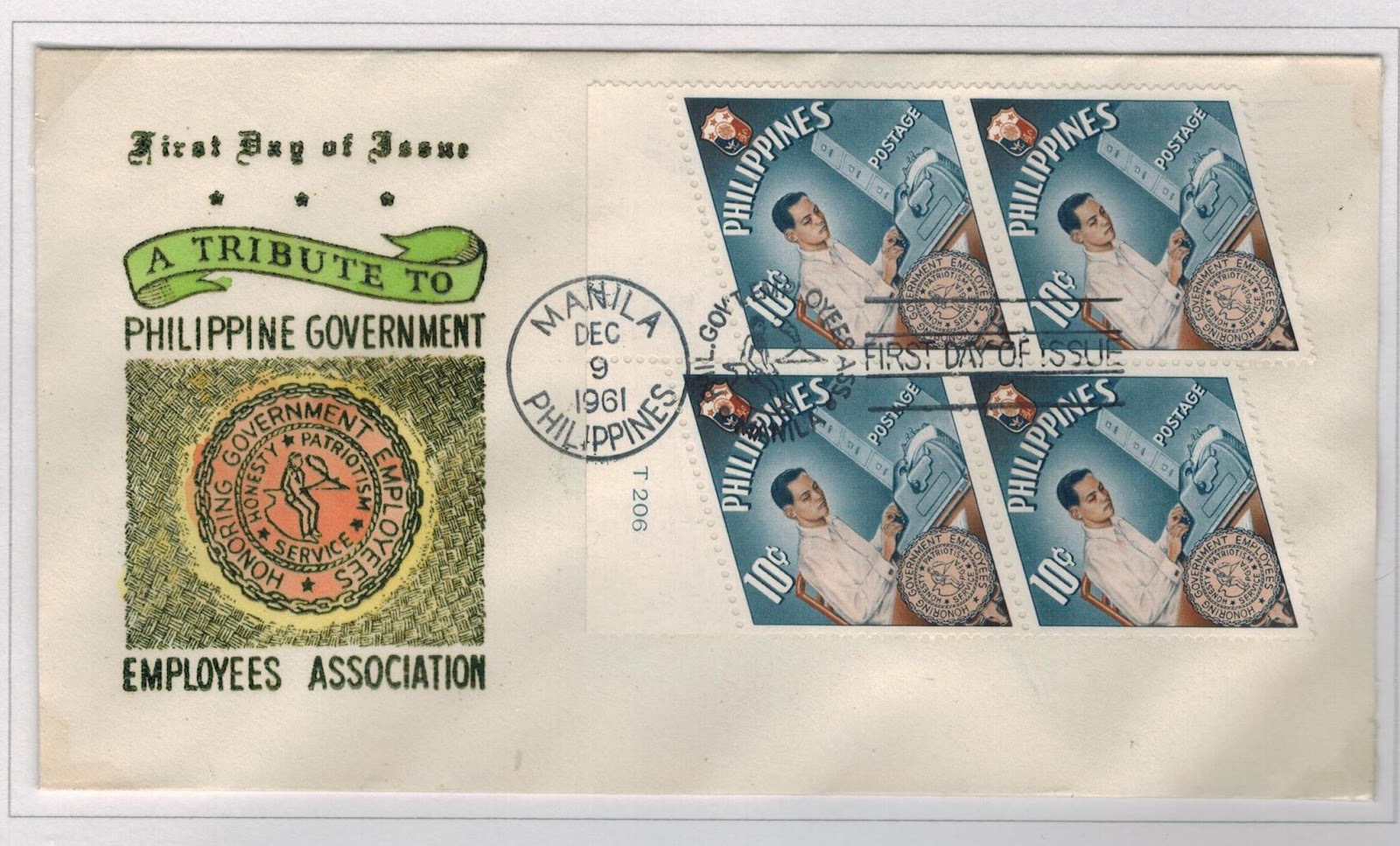 Philippine Republic Stamps : 1961 Philippine Government Employees ...