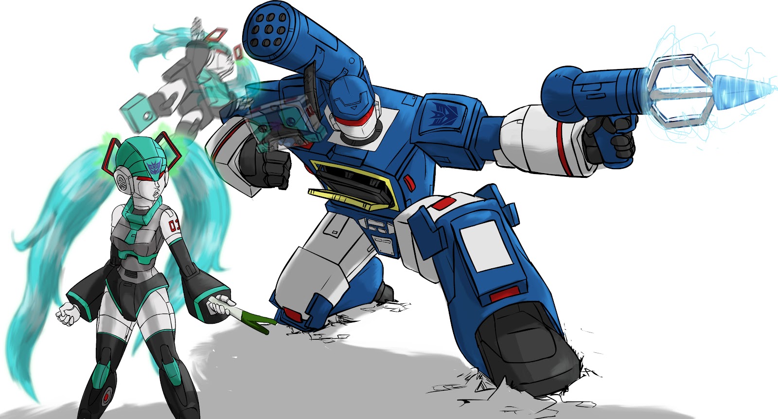Delicious Derrick Doodles: Miku and Soundwave