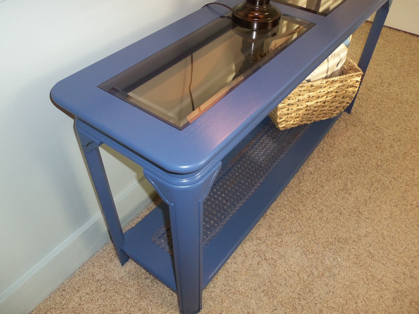 Kiki Nakita: Royal Blue Sofa Console Table