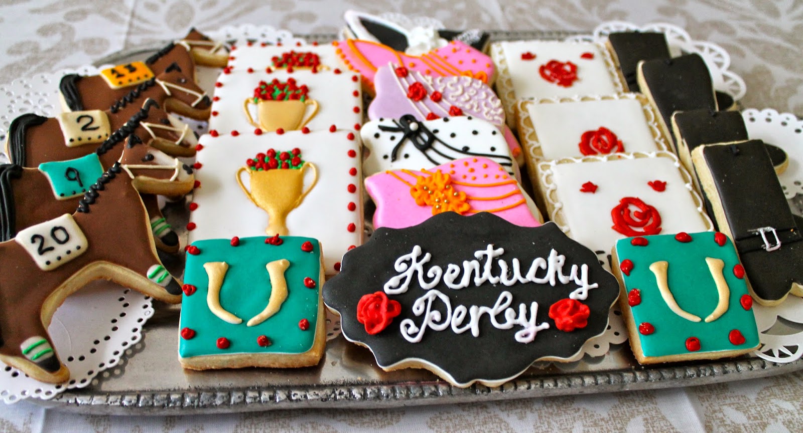 Galletas del Derby de Kentucky-Kentucky Derby Cookie decorating Ideas ...