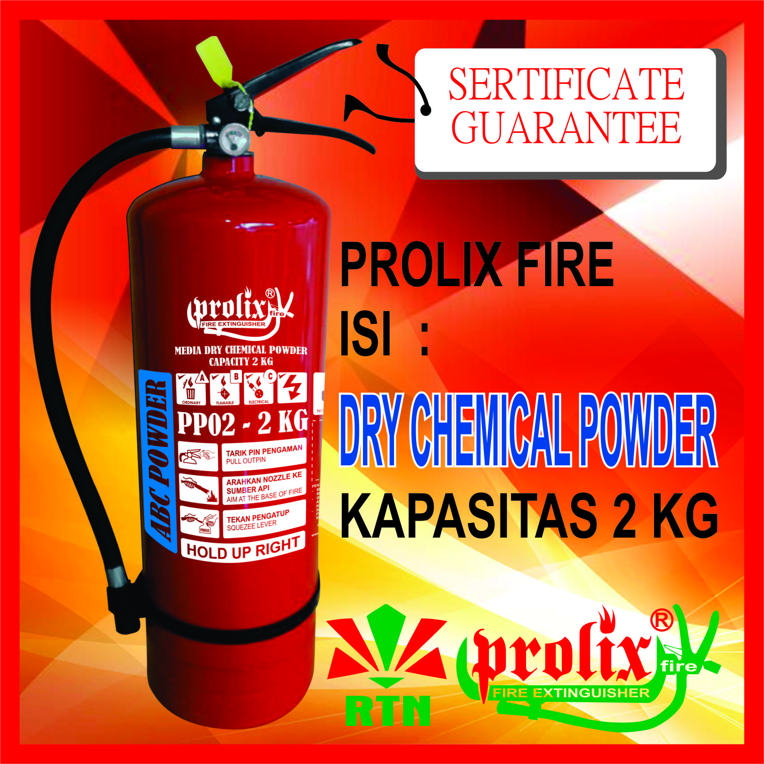 Alat Pemadam Api ABC Powder 2 Kg - Tabung Apar Dry Chemical Powder ...