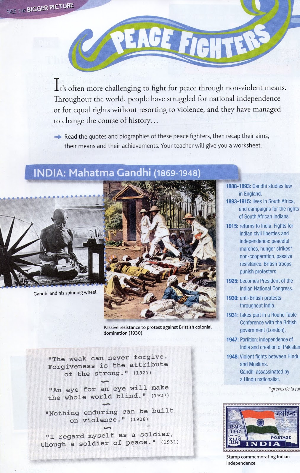 Learn English: Peace fighters