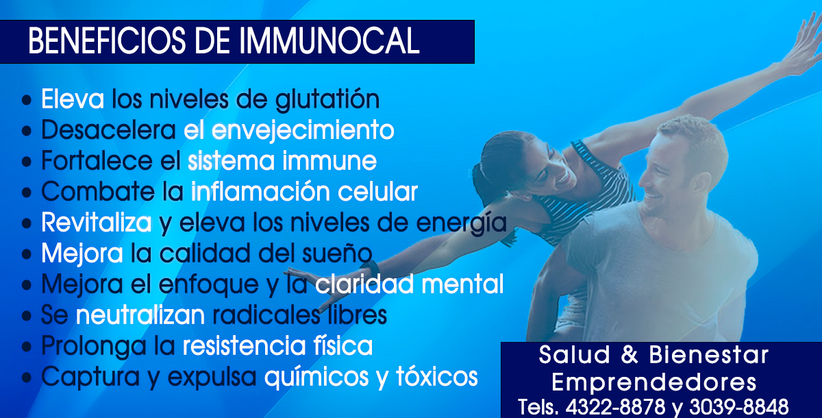 Bienestar y Salud Emprendedores: 10 BENEFICIOS AL TOMAR IMMUNOCAL