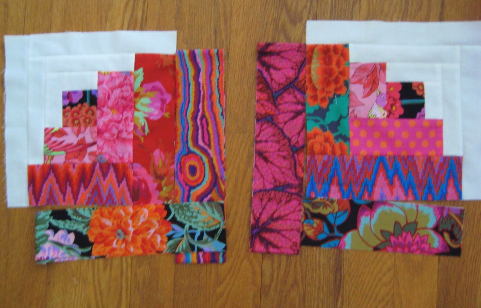 The Yarnarian: Curved log cabin