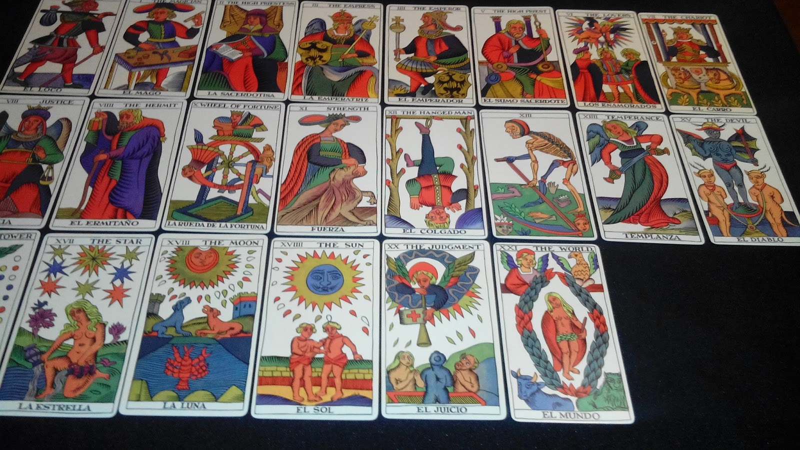 El tarot y sus misterios: Tarot español