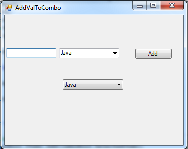 C# Add ITem To ComboBox - C#, JAVA,PHP, Programming ,Source Code