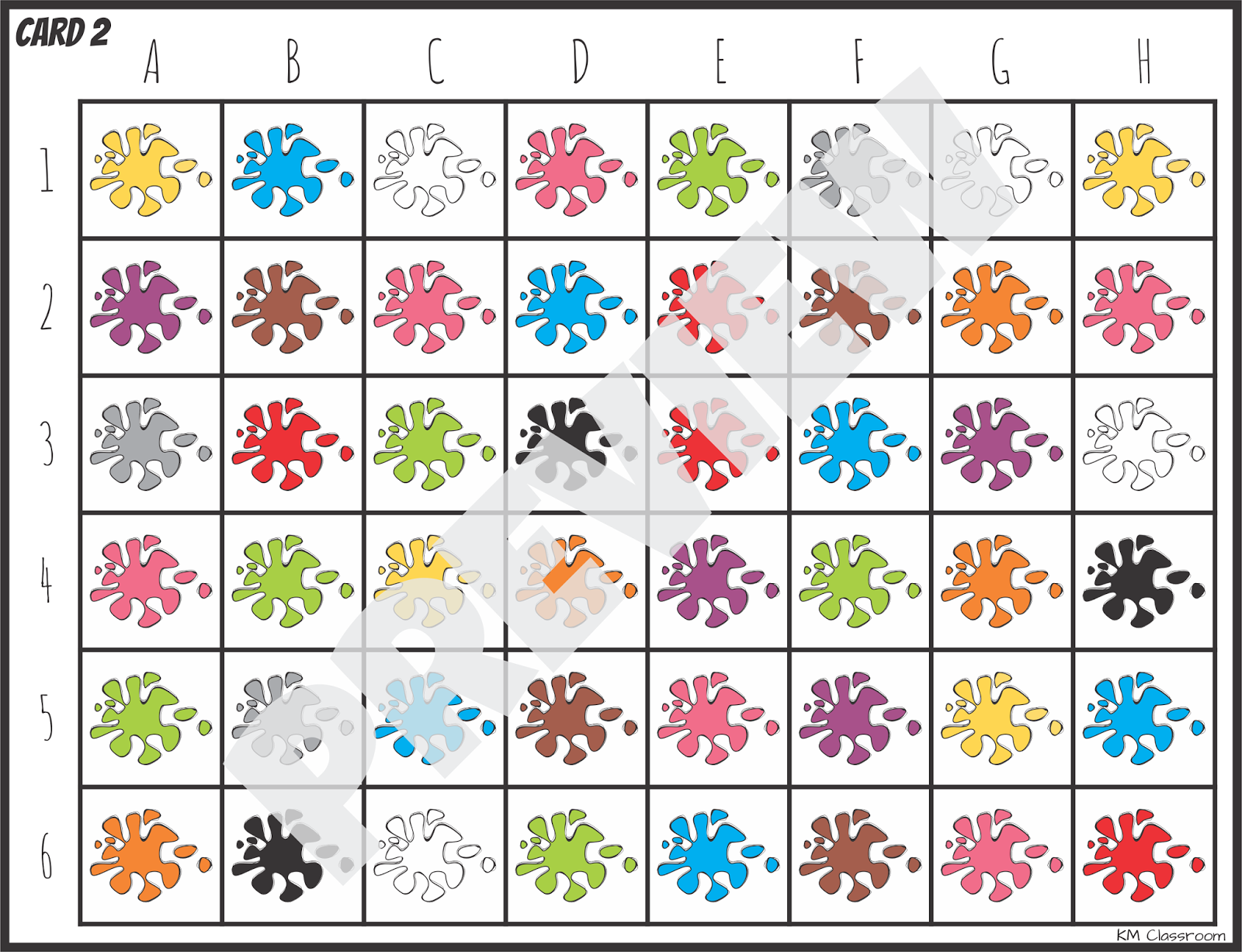 KM Classroom: Color Grid Reference Game + A Freebie