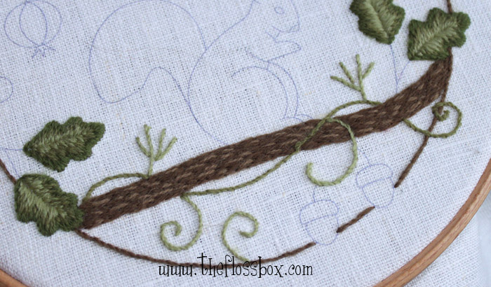 Three Berries Stumpwork Embroidery - The Floss Box