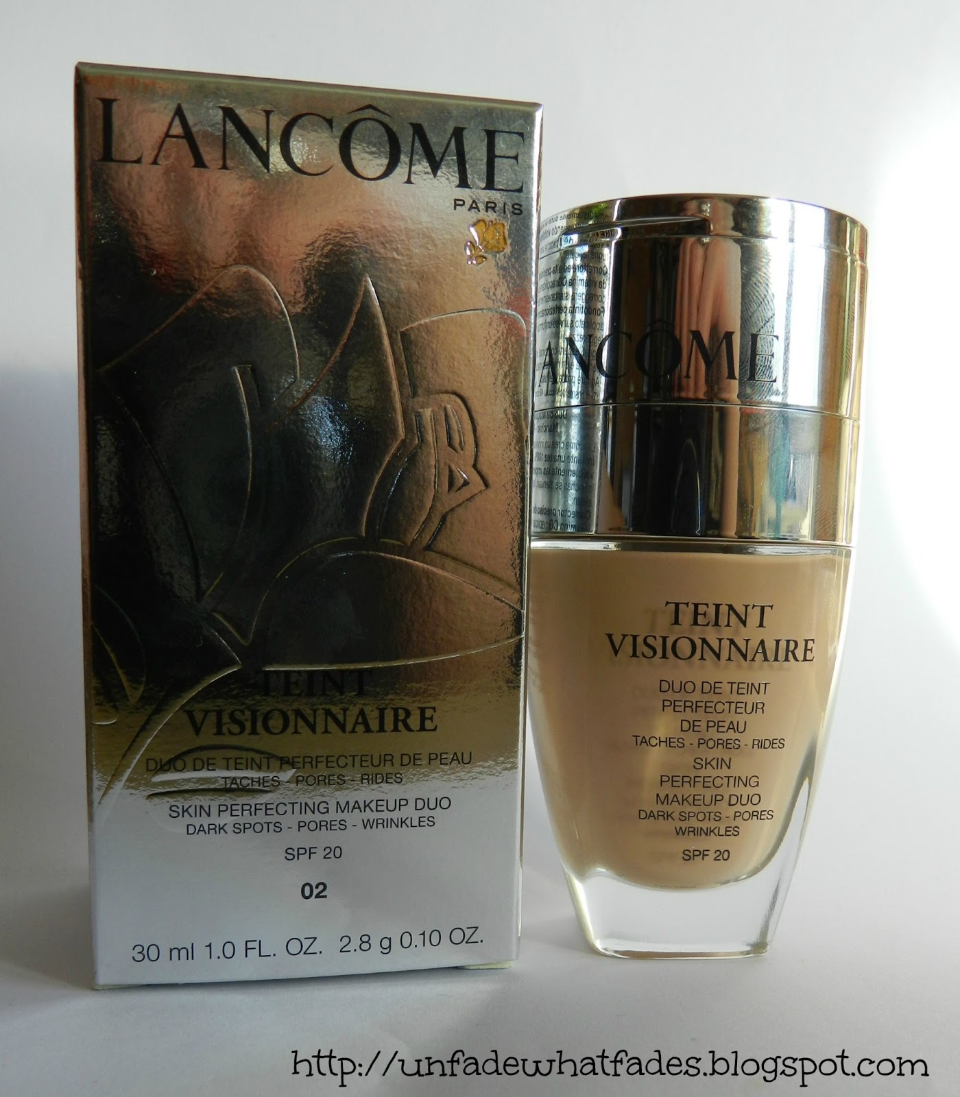 Unfade what fades: Lancome Teint Visionnaire foundation #02 review