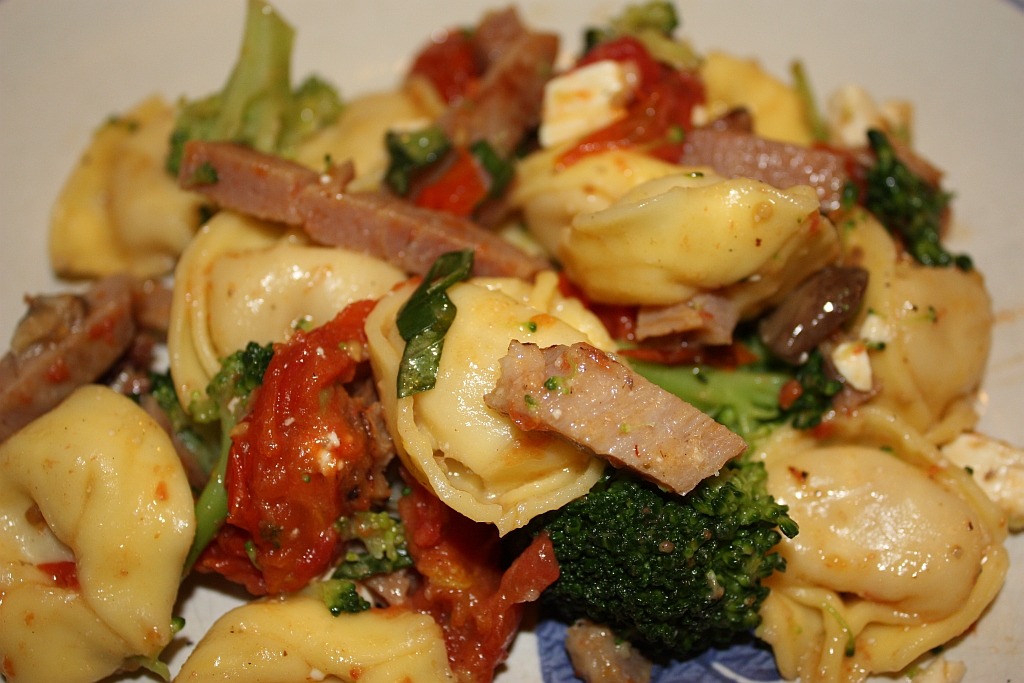Frugal Frolic: Frugal Recipe: Warm Pasta Salad with Tortellini and ...