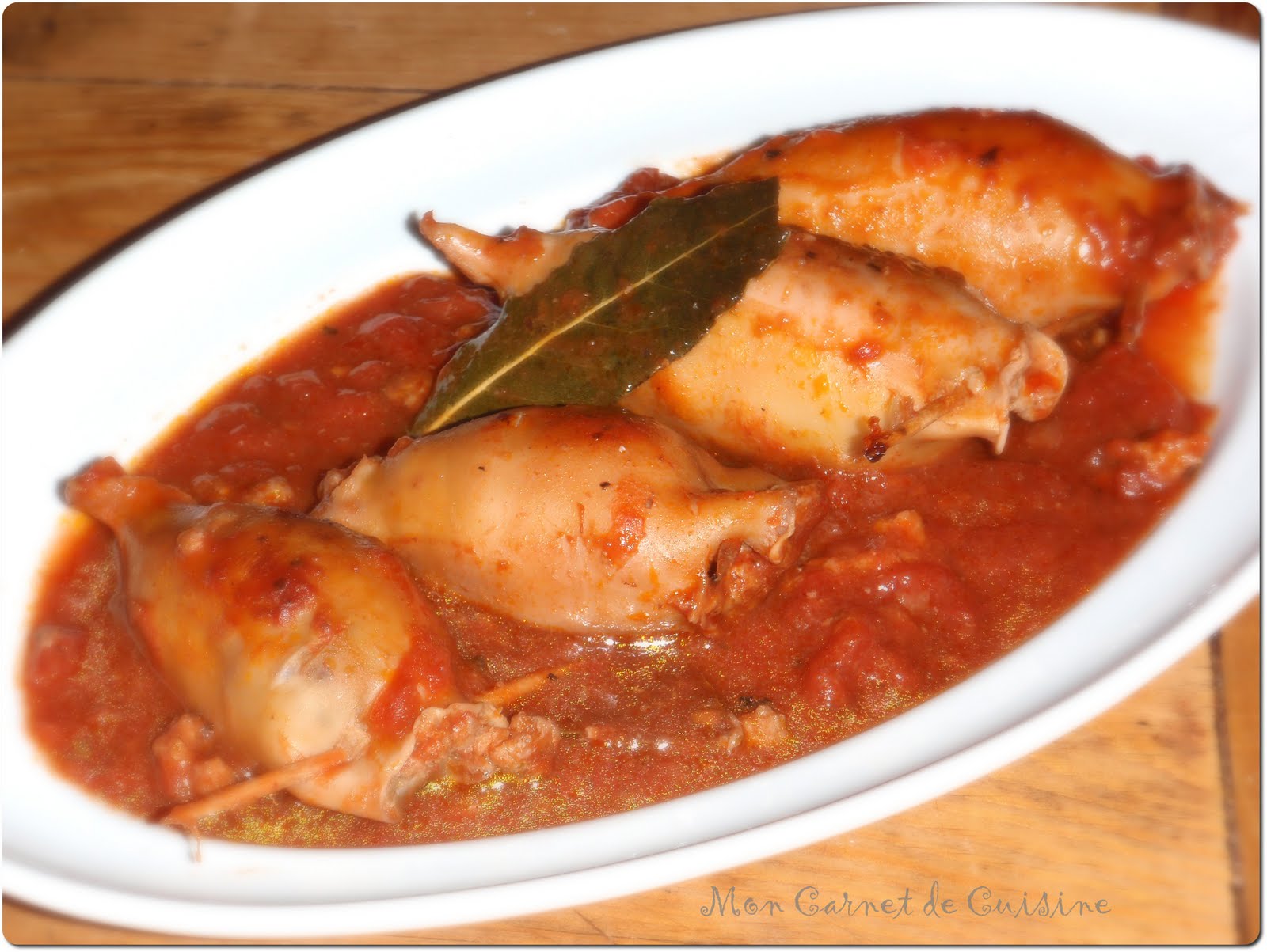 Mon carnet de cuisine: ENCORNETS FARCIS