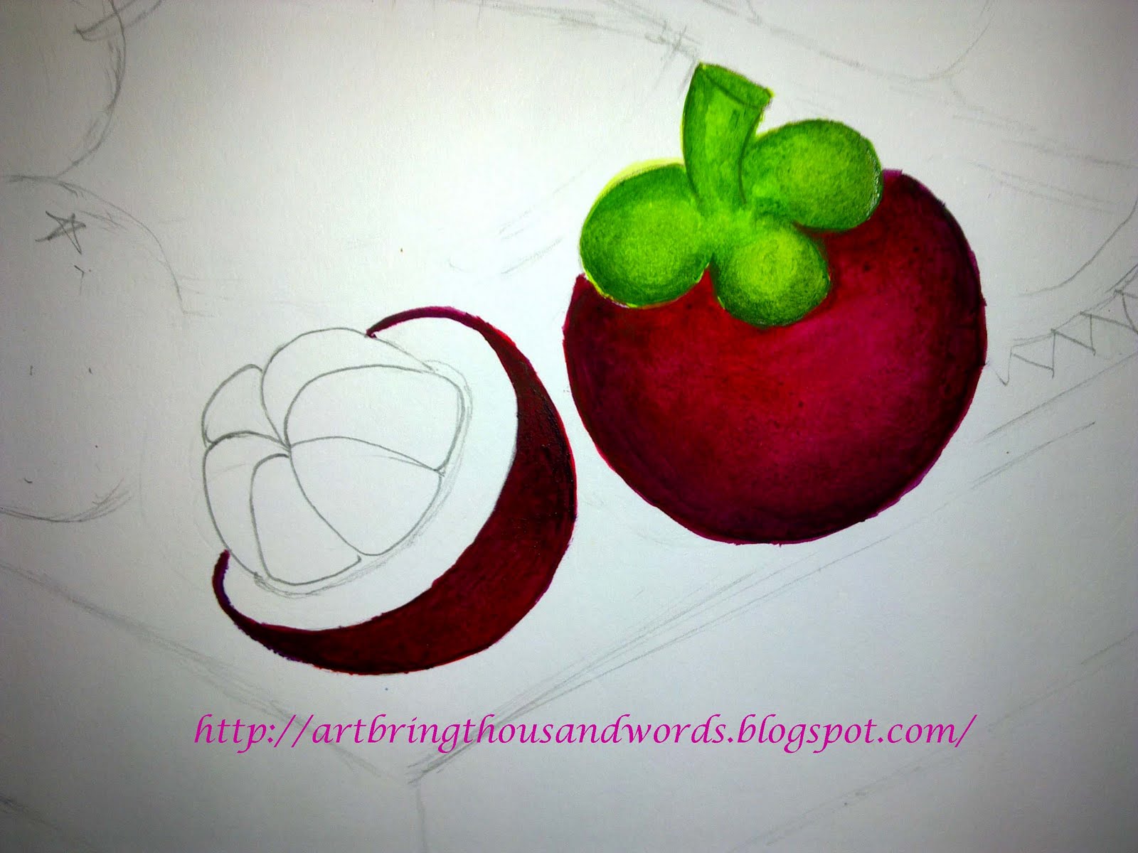 art, cakes & me: manggis a.k.a mangosteen