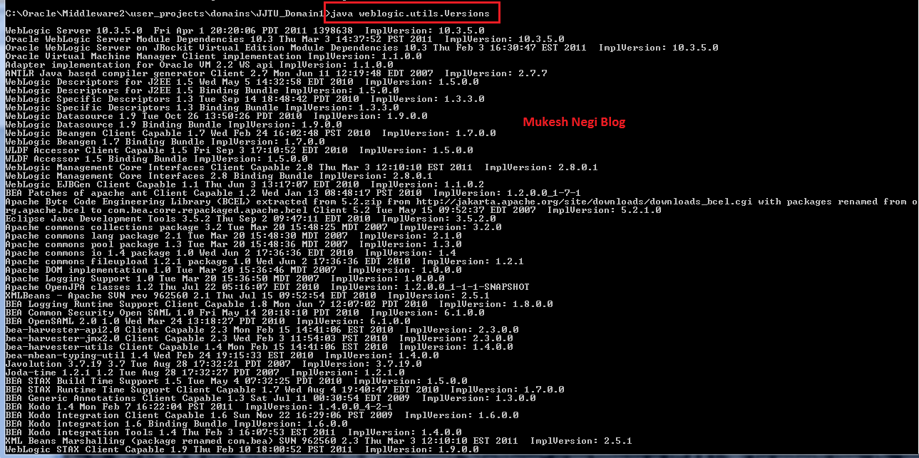Mukesh Negi How To Check Weblogic Server Version mukesh-negi-how-to-check-weblogic-server-version