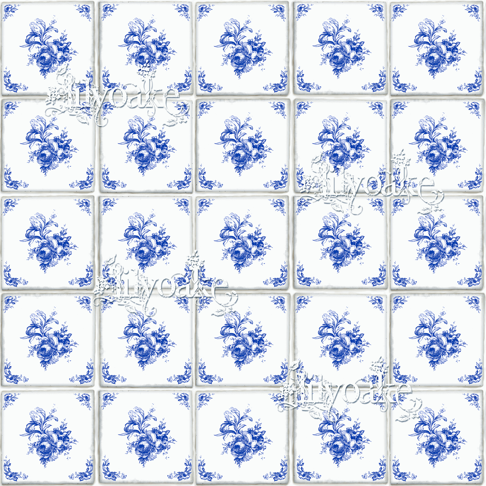 LilyOake: Swedish Tile Wallpaper