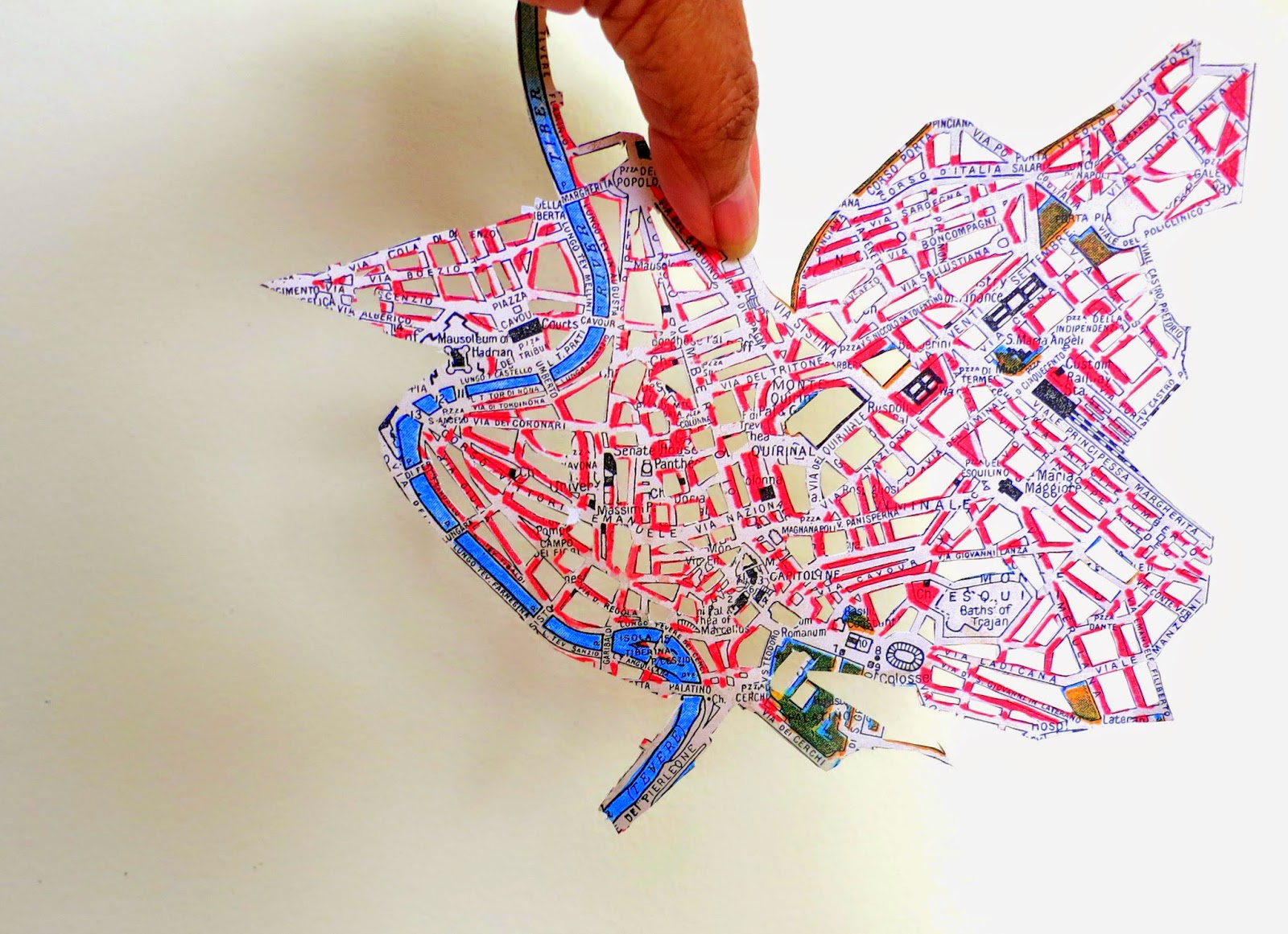 Dharmakarmaarts: Map-Cut Art