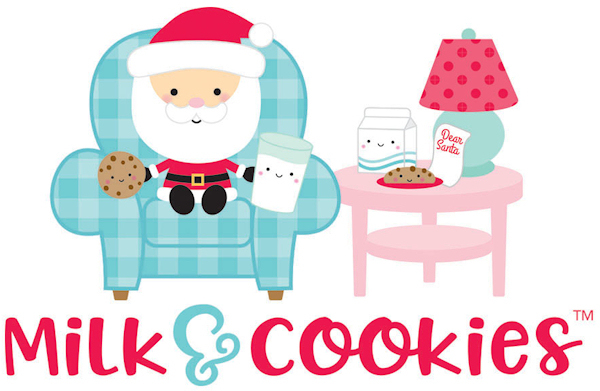 Christmas Cookies And Milk Clip Art