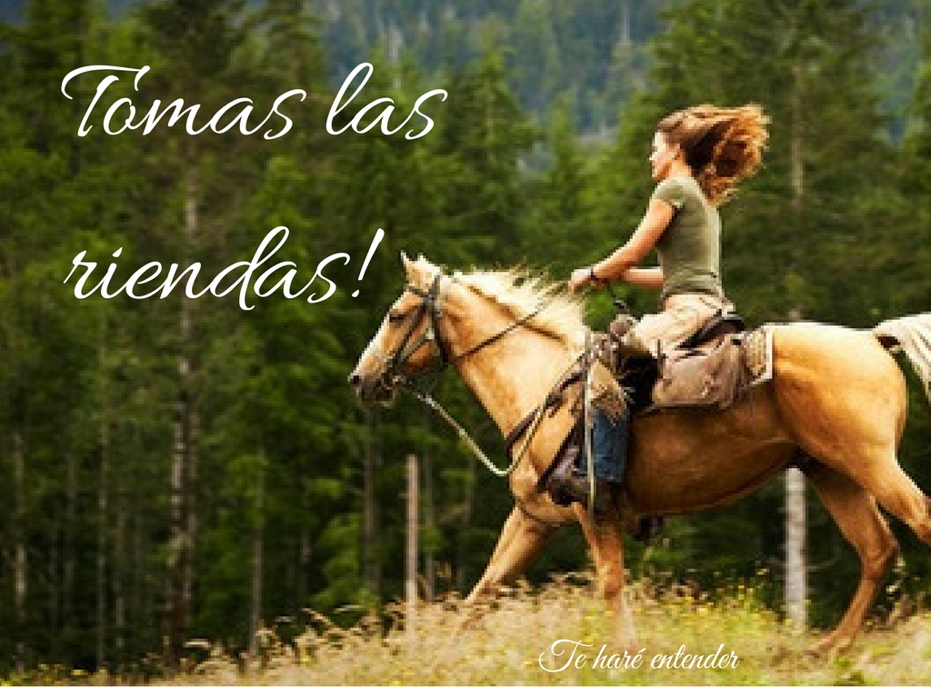Te Haré Entender...: TOMA LAS RIENDAS!
