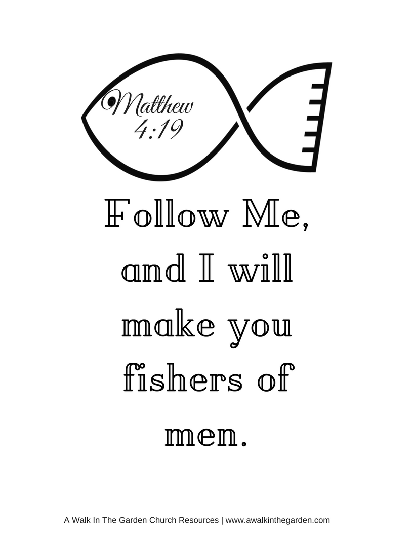 A Walk In The Garden: Printable Fishers of Men