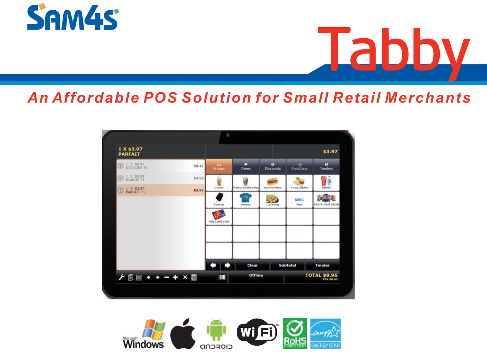 Samsung and SAM4s Cash Registers: POS for tablets are hitting the market